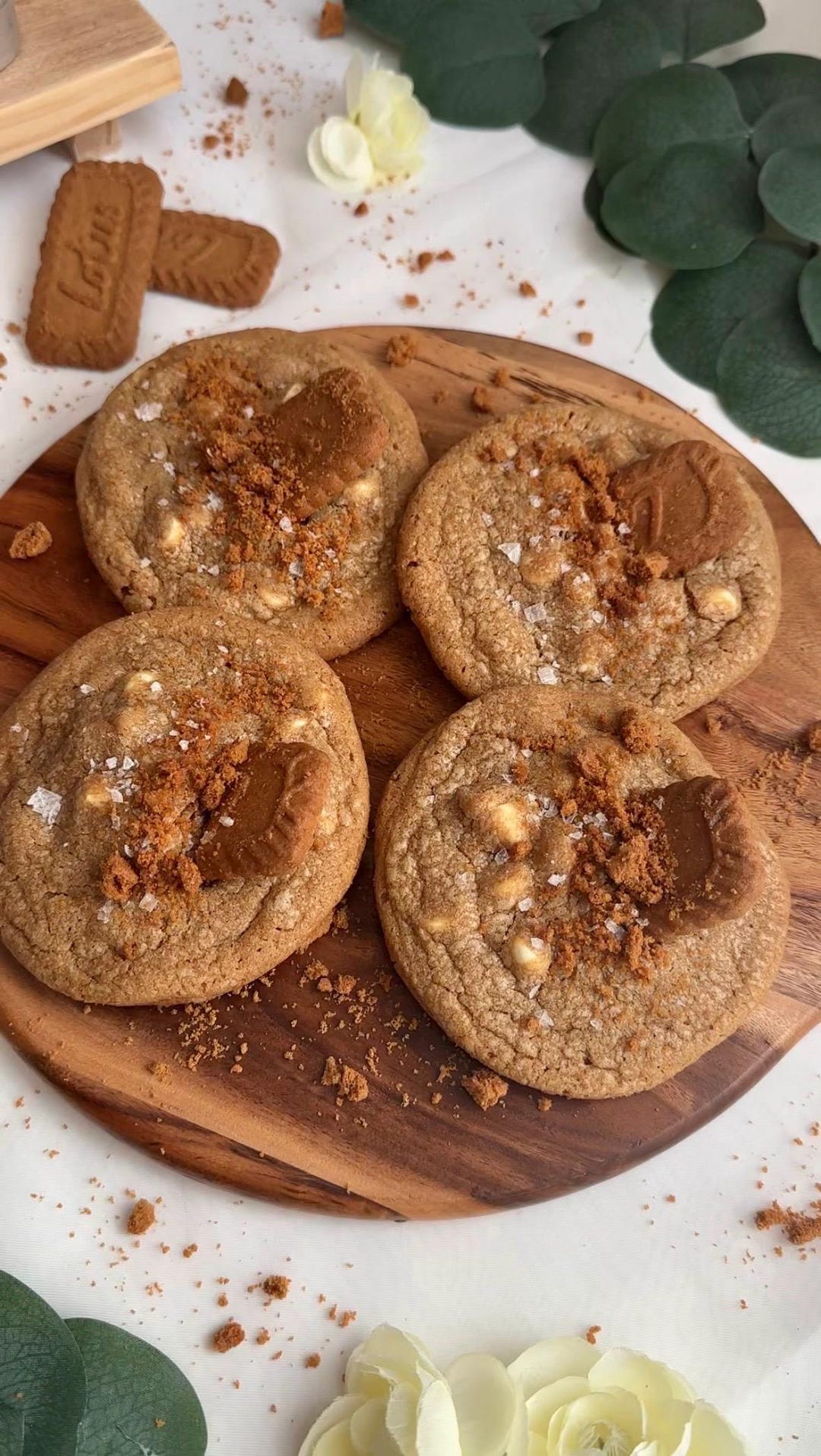 White Chocolate Biscoff Cookies - Etsy