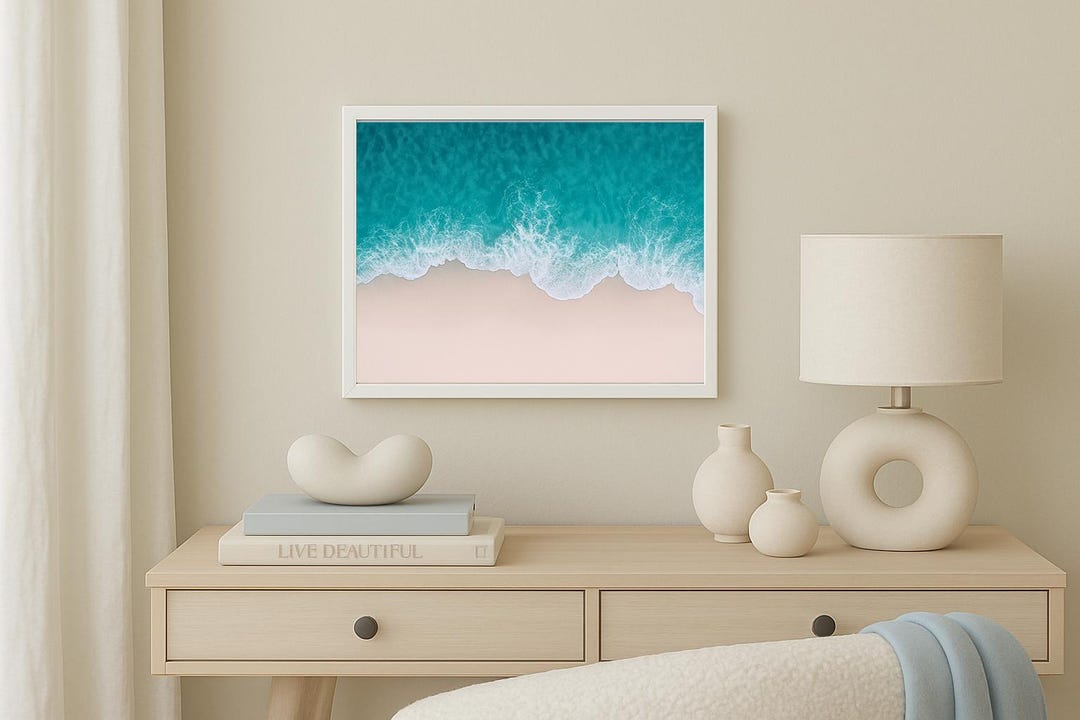 Ocean Waves Print -horizontal Poster– Coastal Wall Art – Beacha & Sea ...