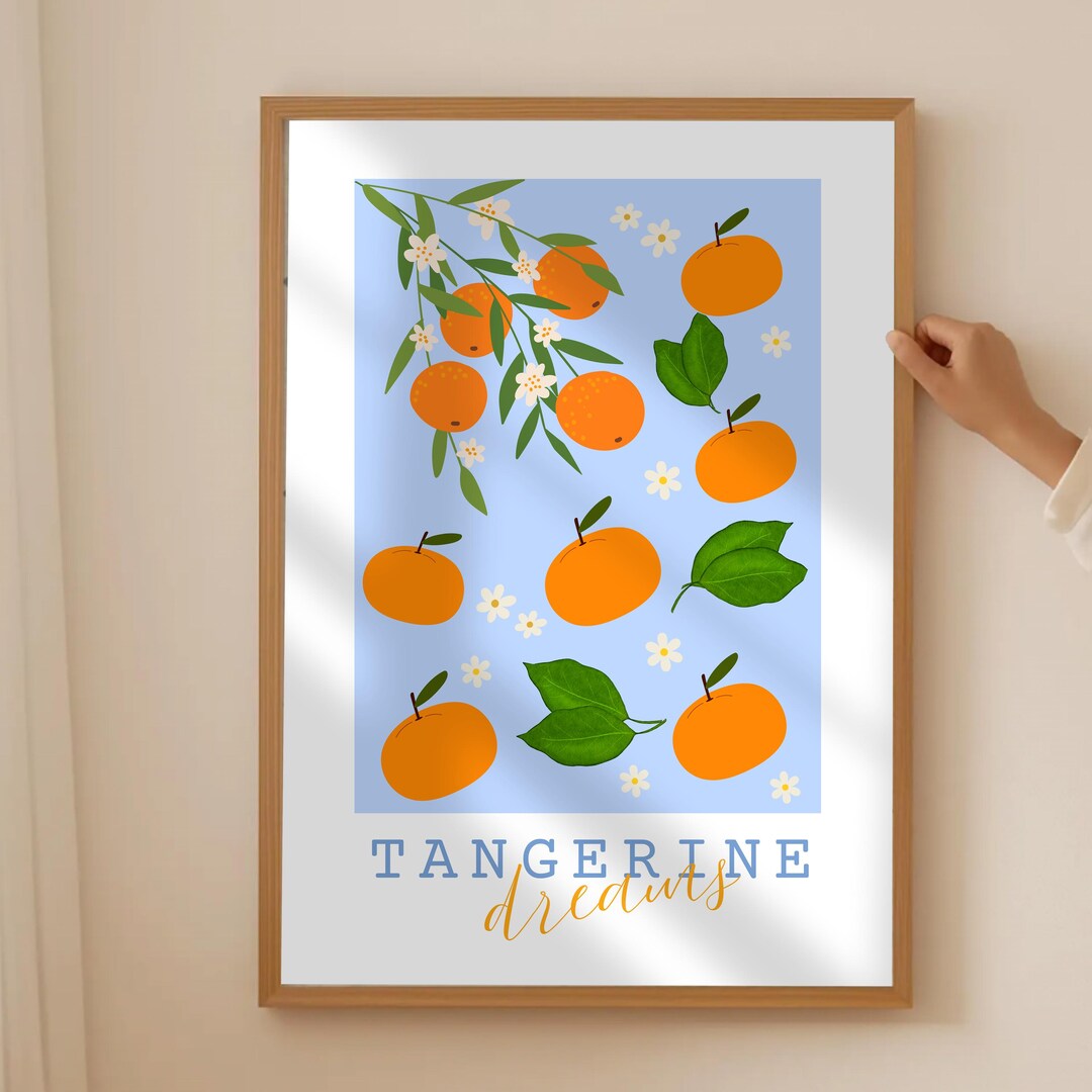 Tangerine Dreams - Printable Tangerine Wall Art - Printable Wall Art ...