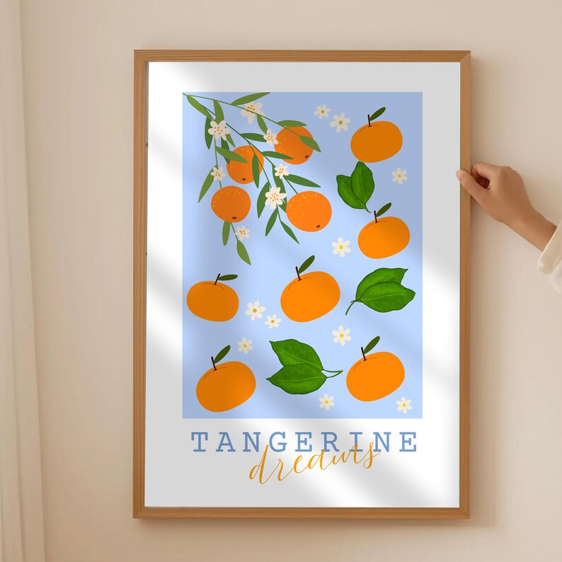 Tangerine Dreams - Printable Tangerine Wall Art - Printable Wall Art ...