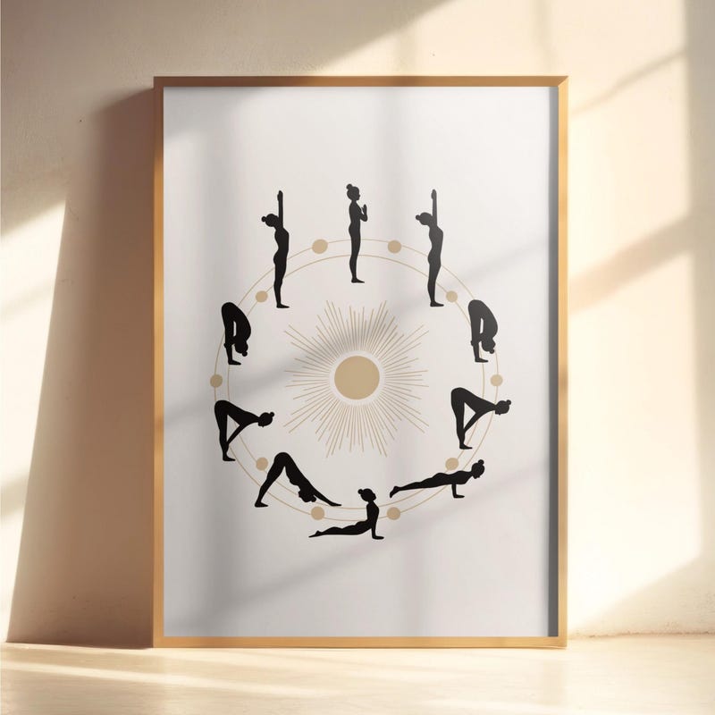 Sun Salutation Poster - Etsy