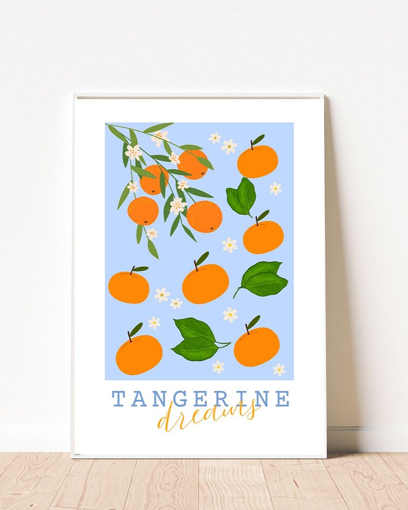 Tangerine Dreams - Printable Tangerine Wall Art - Printable Wall Art ...