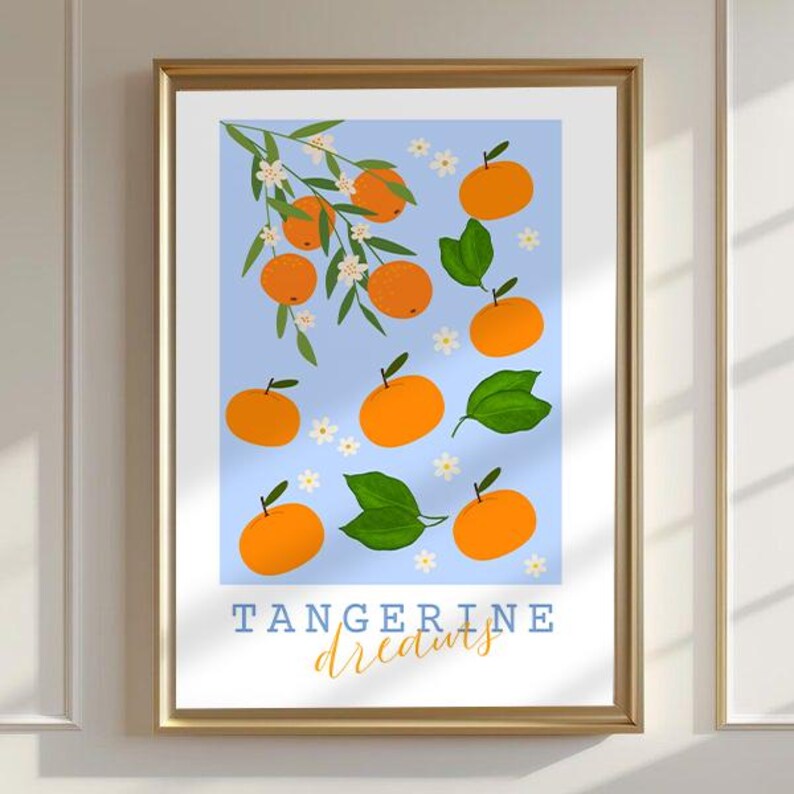 Tangerine Dreams - Printable Tangerine Wall Art - Printable Wall Art ...