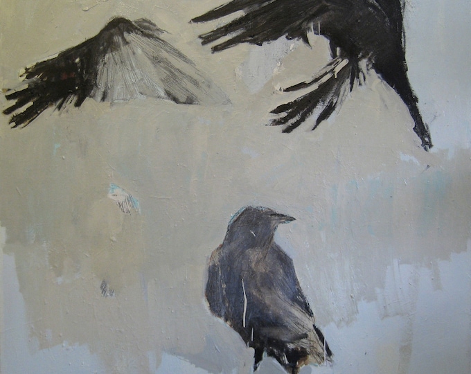 Three Crows: 11x11 Archival Print Signed - Etsy