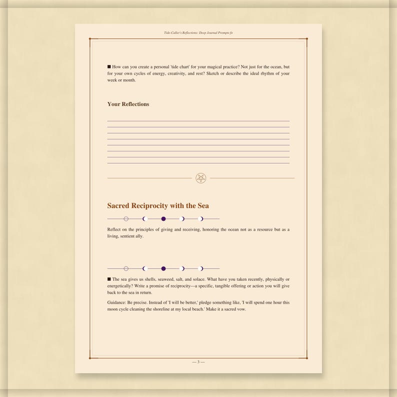 Salt & Wave | Printable Book of Shadows, 8 Pages (digital Download ...