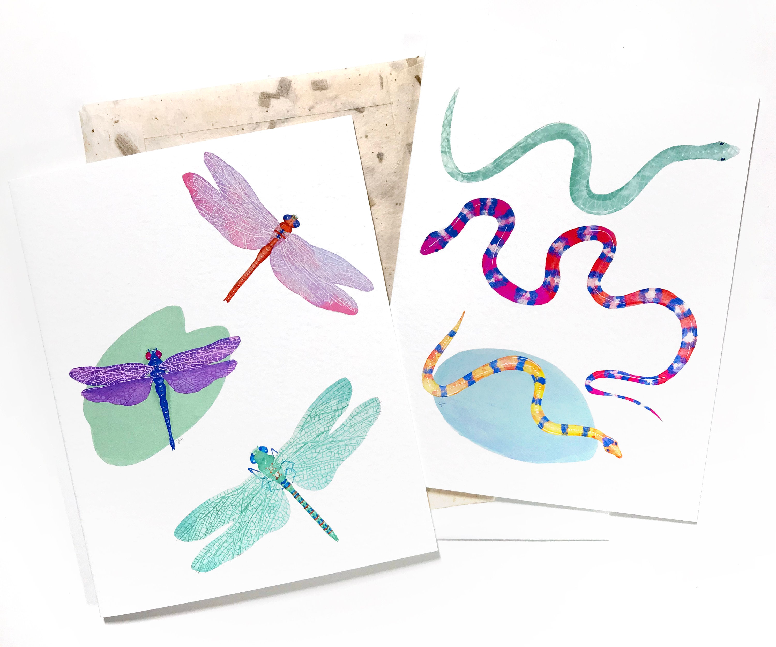 Creepy Crawlers Illustration Cards and Prints - Etsy