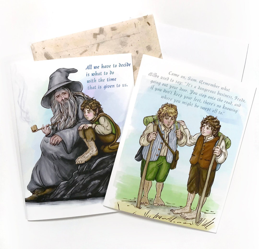 Lord of the Rings Fanart Cards - Etsy