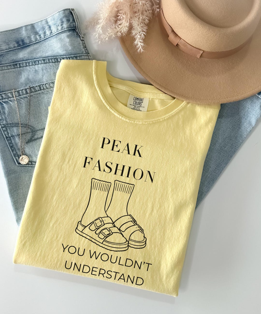 Funny Ironic Graphic Tee, Gen Z Aesthetic Top, Comfort Colors Sarcastic ...