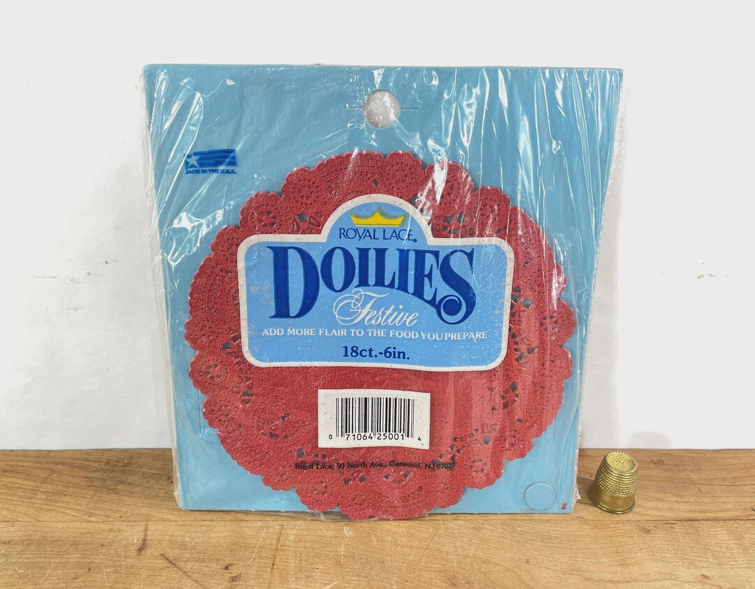 Red Paper Lace Doilies by Royal Lace Garwood, NJ; 6" Red Paper Doilies ...