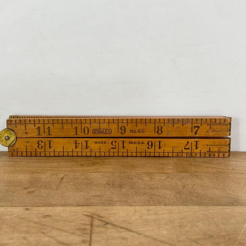 Folding Wood Ruler - Etsy