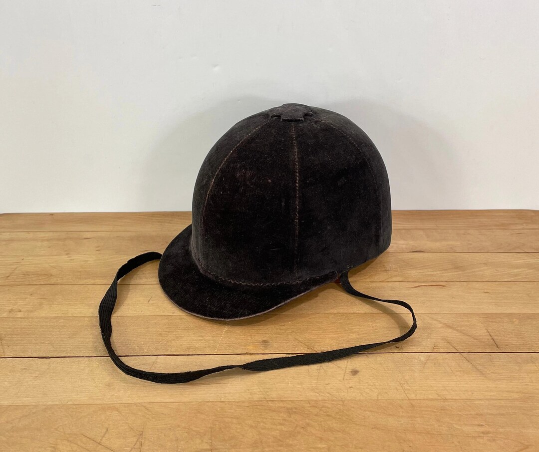 Black Velvet Horse Riding Helmet by Pytchley England, Child's Size ...