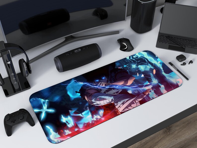 Solo Leveling Sung Jin-woo Vs Demon King Desk Mat Epic Anime Gaming ...