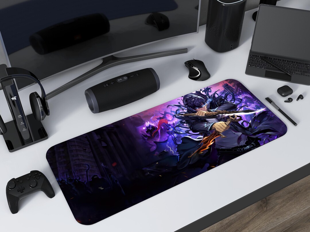 Solo Leveling Sung Jin-woo Vs Demon King Desk Mat Epic Anime Gaming ...
