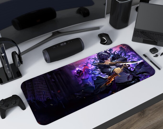 Solo Leveling Sung Jin-woo Vs Demon King Desk Mat - Epic Anime Gaming ...