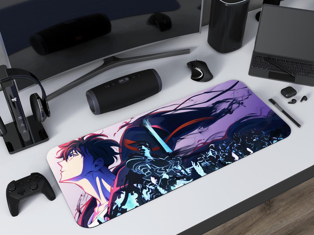 Solo Leveling Sung Jin-woo Vs Demon King Desk Mat - Epic Anime Gaming ...