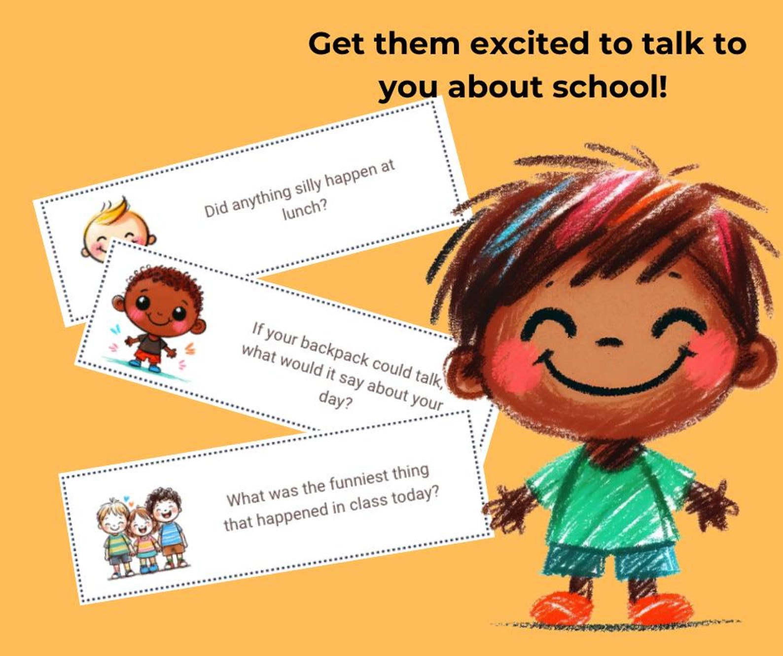Fun School Conversation Starters for Kids: Printable Prompts (PDF) - Etsy