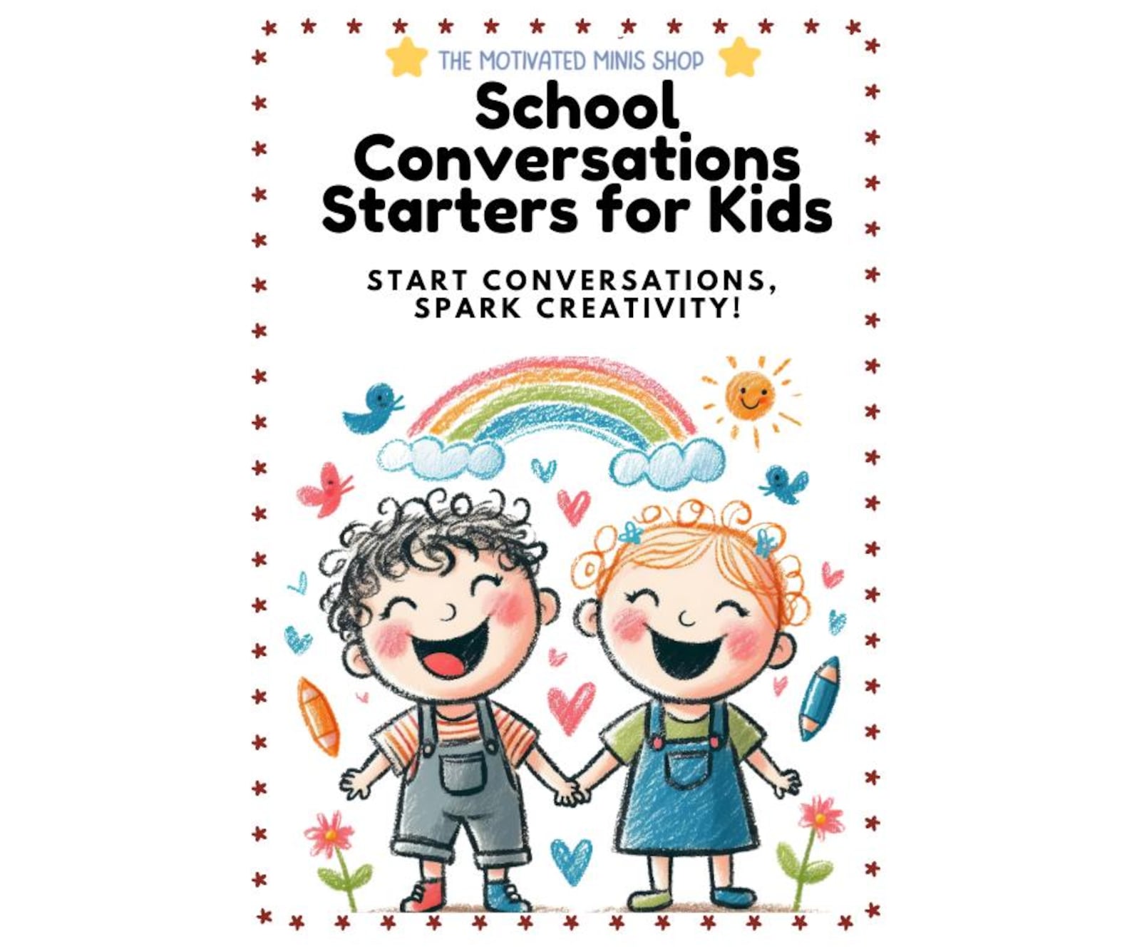 Fun School Conversation Starters for Kids: Printable Prompts (PDF) - Etsy