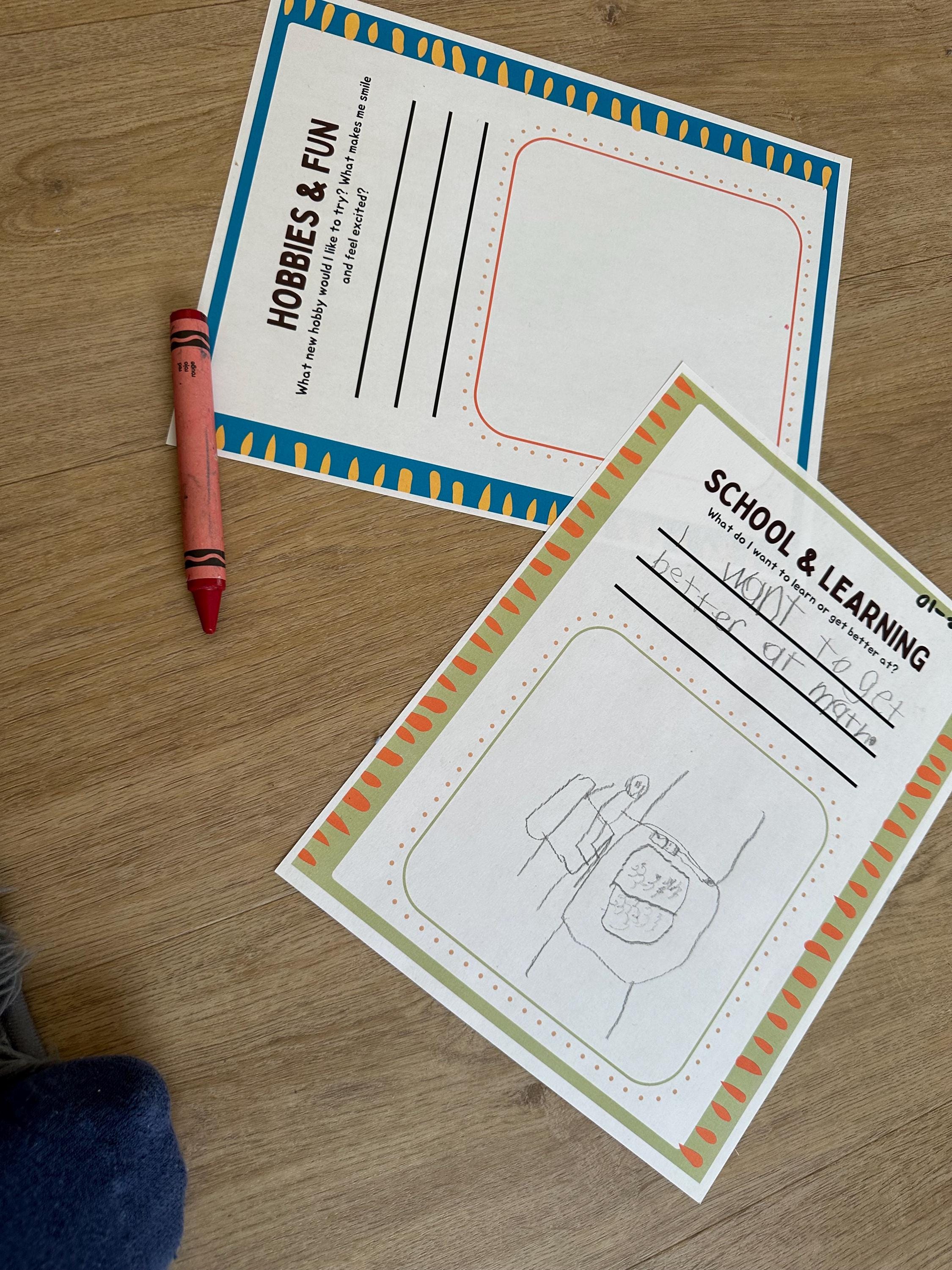 Printable Kids Vision Board Guide for Ages 5-8 | Goal-setting ...