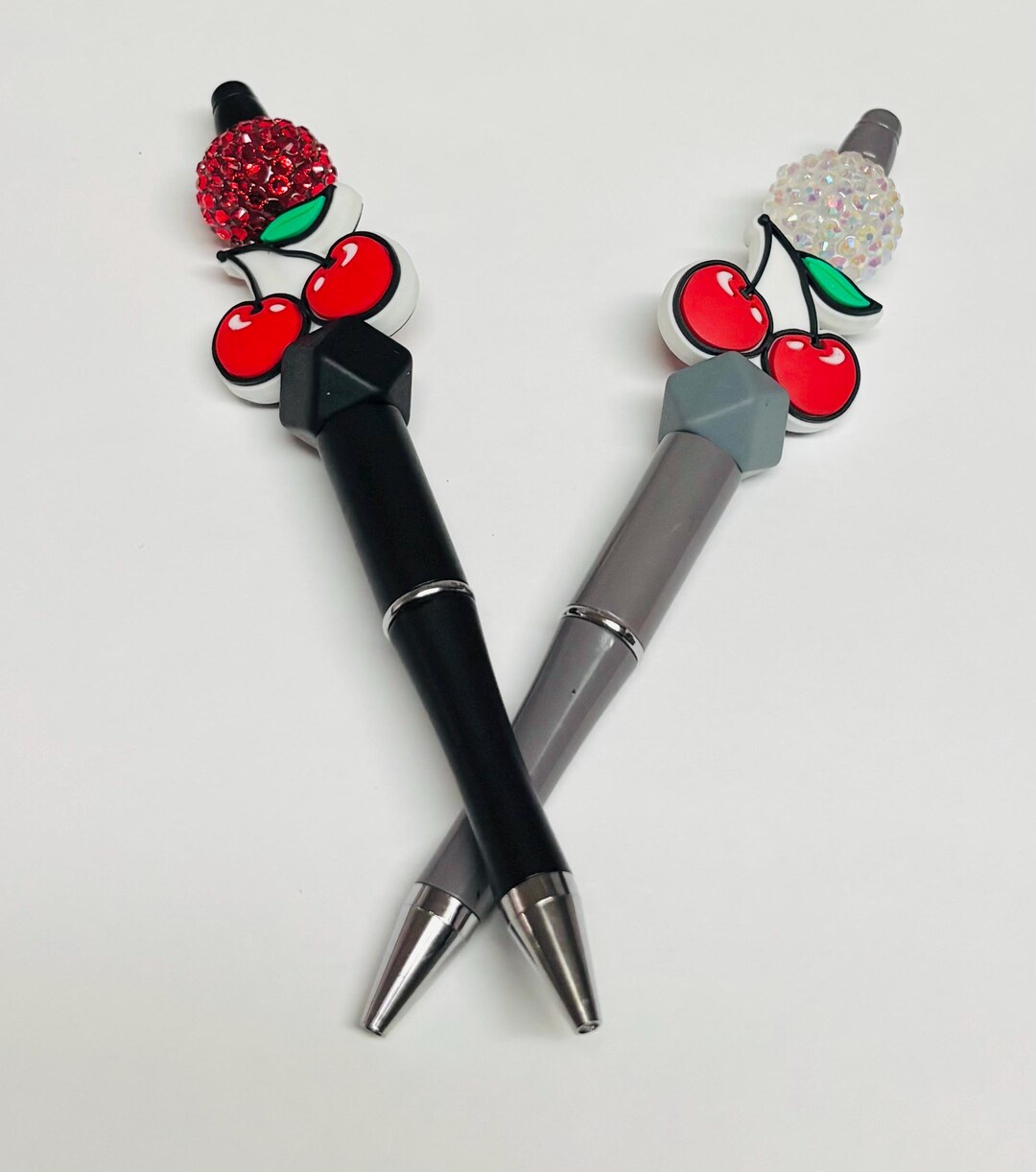 Cherry Beaded Pens Silicone Focal Pens | Beaded Pens | Fancy Pens - Etsy