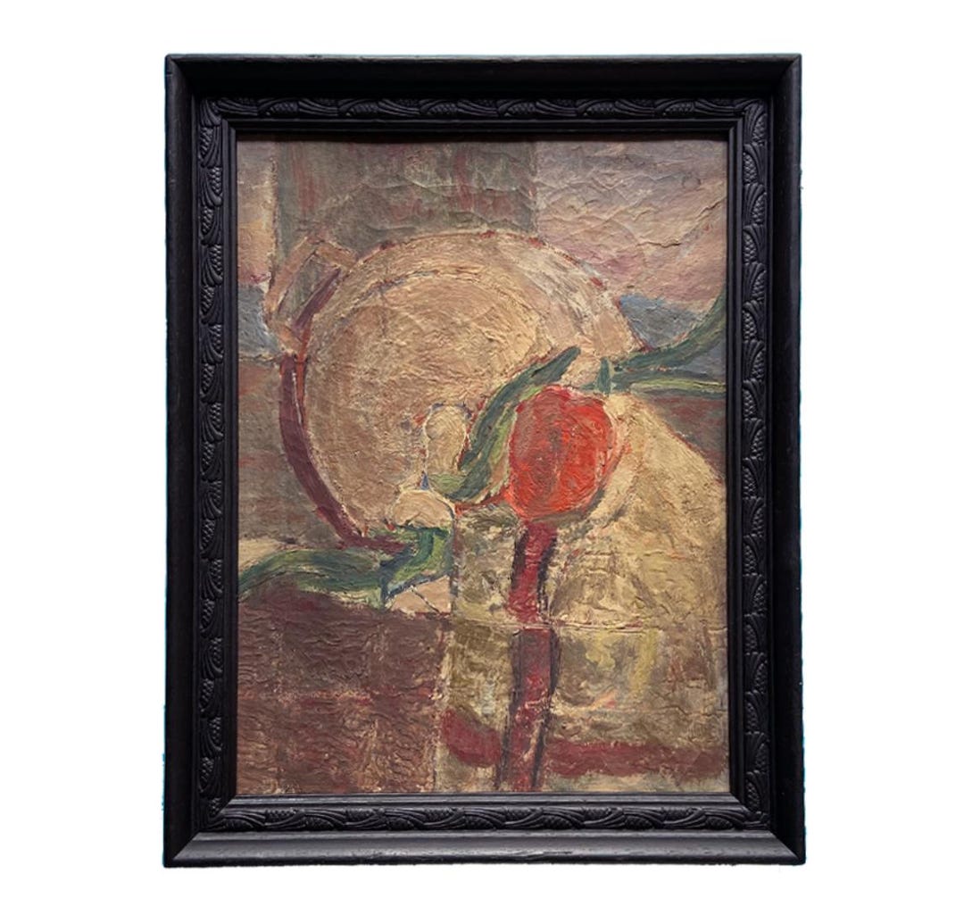 Vintage Impressionist Still Life Oil Painting Framed 1970s - Etsy