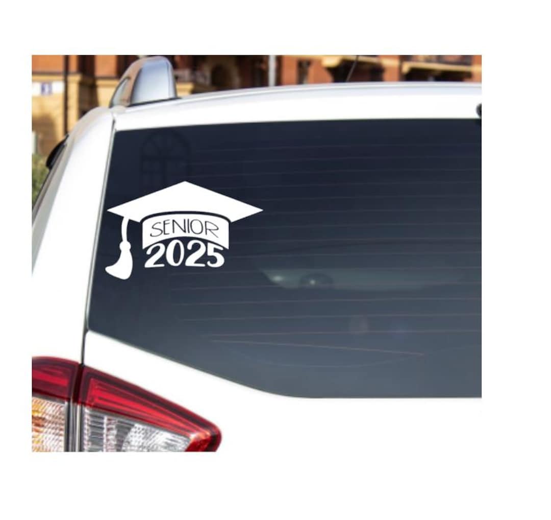 Senior 2025 Cap | Vinyl Waterproof Decal Sticker | Class of 2025 ...