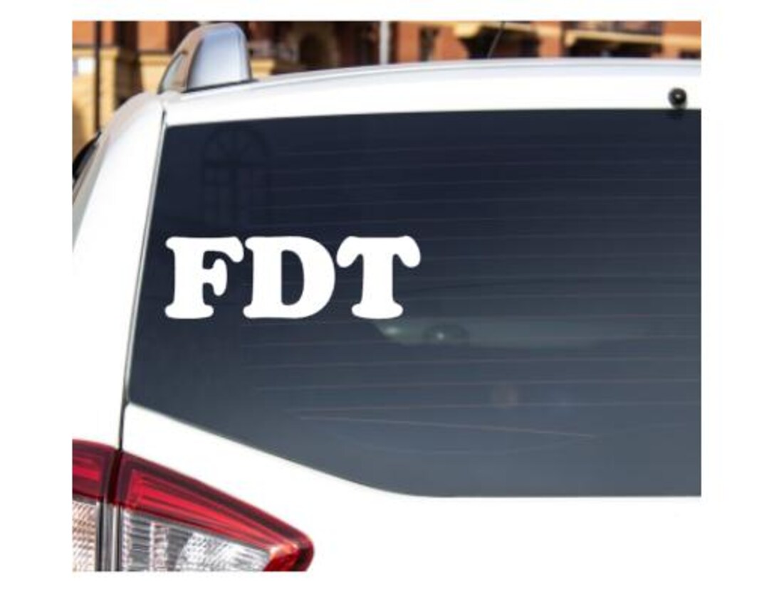 FDT F Donald Trump Plain Vinyl Waterproof Decal Sticker Political ...