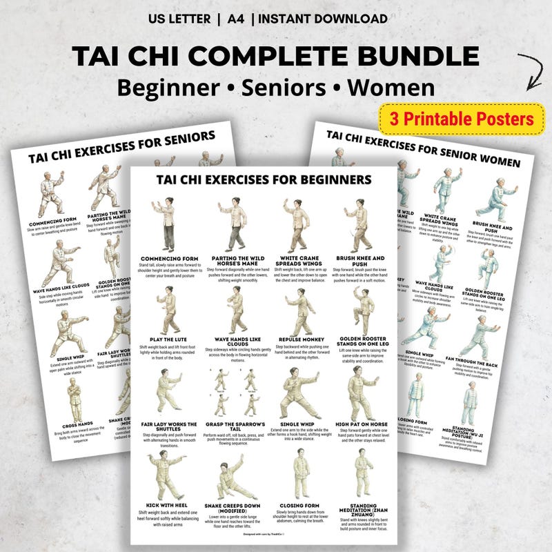Tai Chi Walking Printable - Etsy