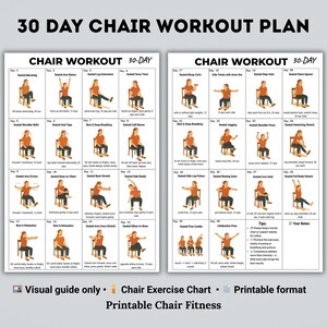 30 Day Chair Workout Plan | Seated Exercises for Seniors & Beginners ...