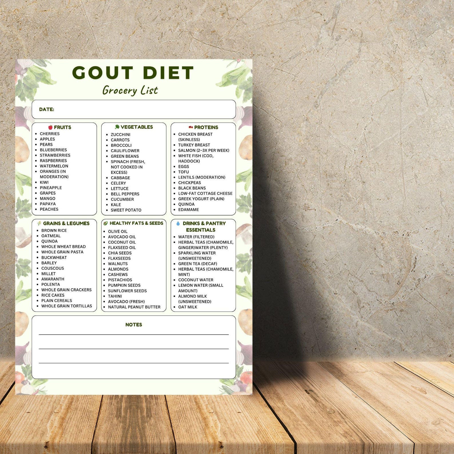 Gout Diet Food List | Low Purine Foods | Gout Diet Grocery List | Gout ...