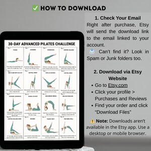 30 Day Advanced Pilates Challenge Printable | Daily Pilates Workout ...