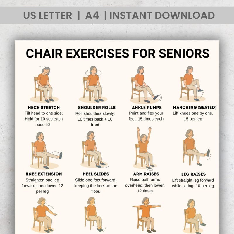 Exercises Printable - Etsy