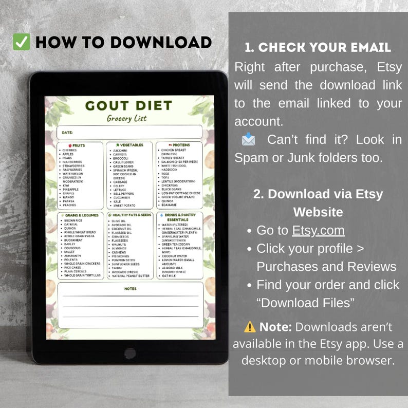 Gout Diet Food List | Low Purine Foods | Gout Diet Grocery List | Gout ...