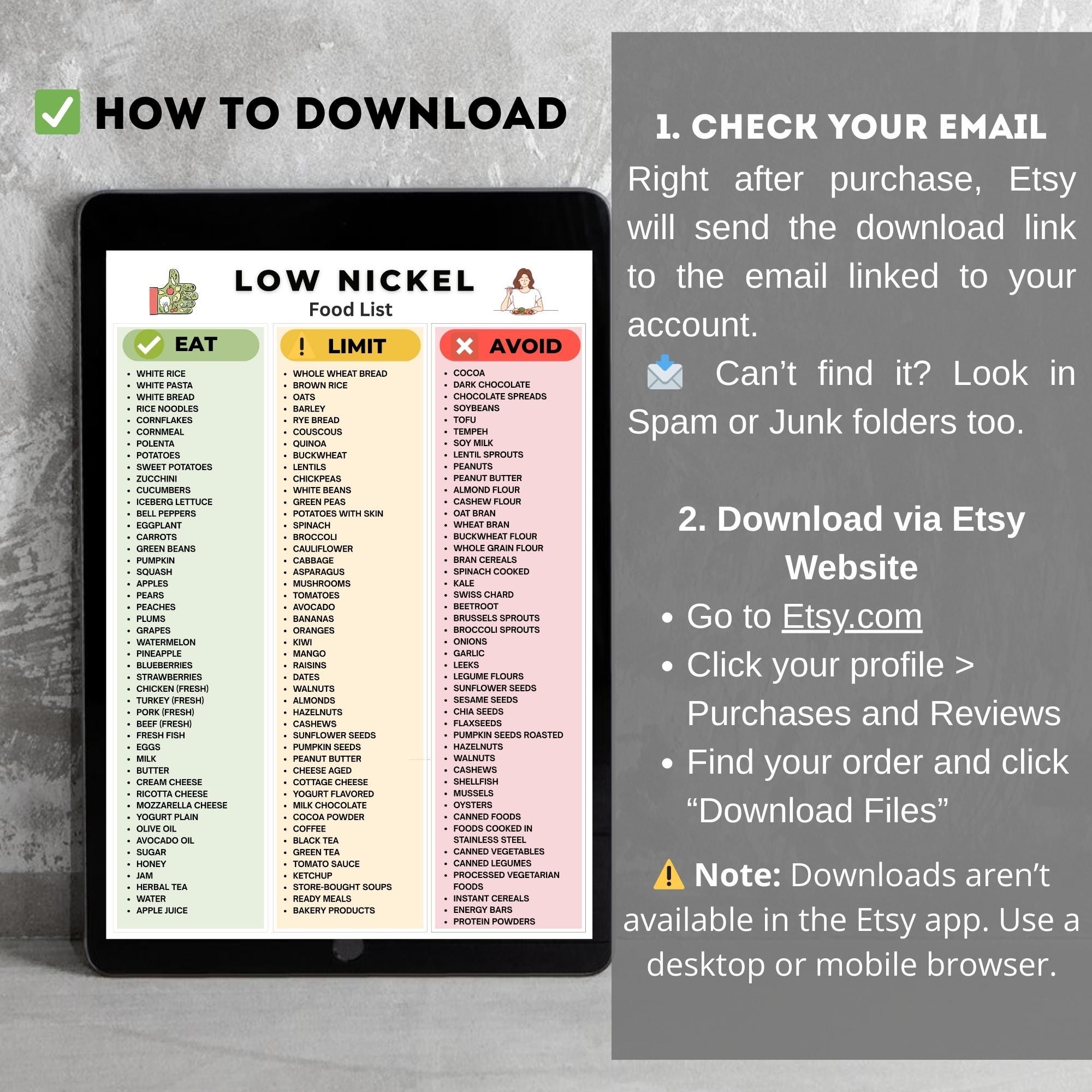 Low Nickel Food List | Nickel Foods Eat Limit Avoid | Low Nickel Diet ...