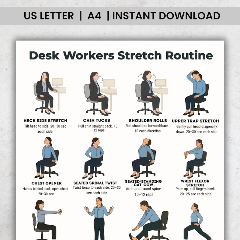 Exercise Art for Office - Etsy UK