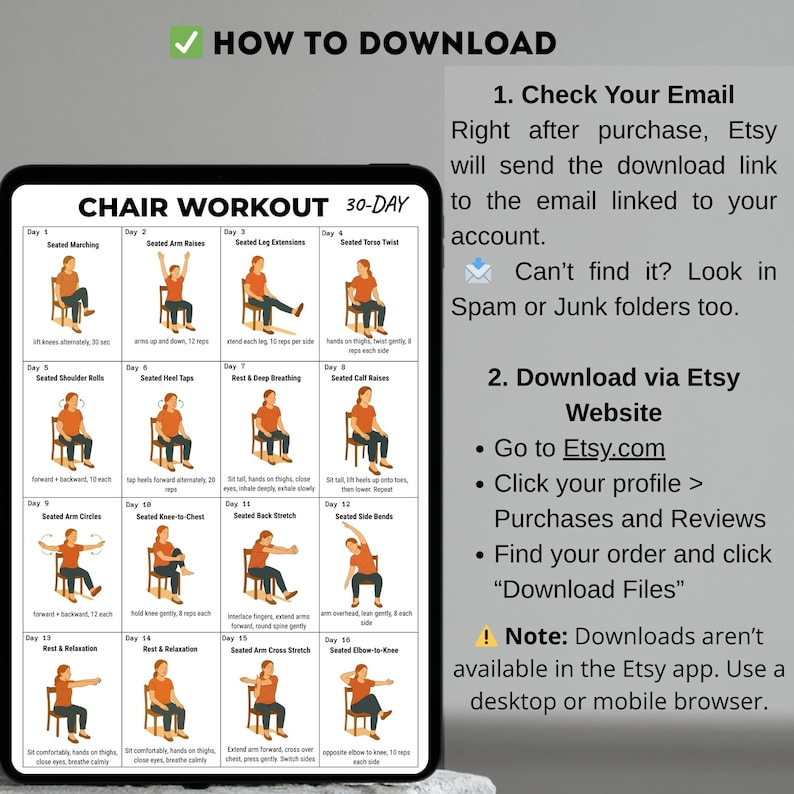 30 Day Chair Workout Plan | Seated Exercises for Seniors & Beginners ...