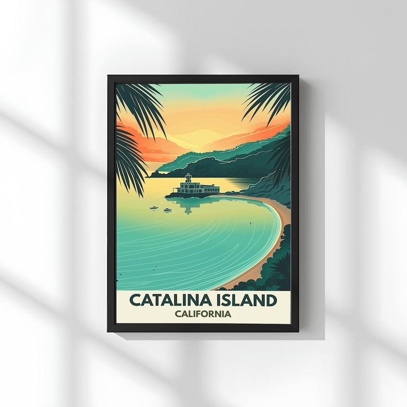Catalina Island Poster California Poster Catalina Island California ...