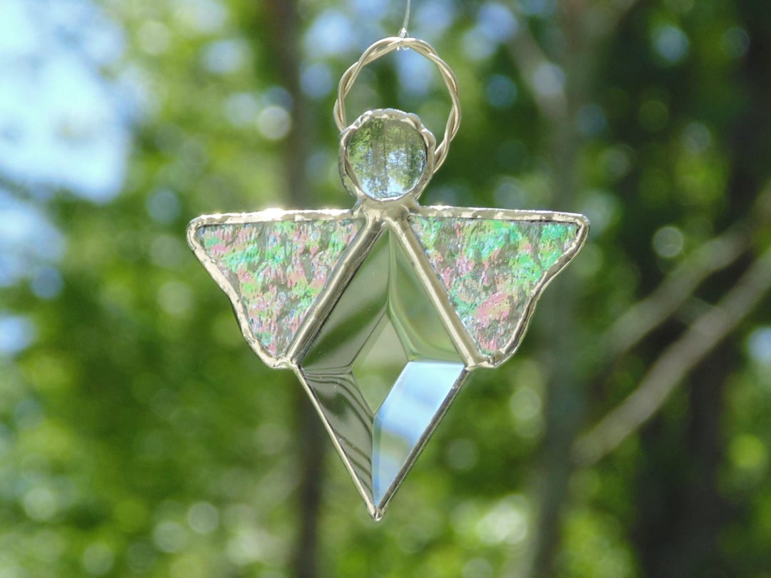 Guardian Angel Stained Glass Suncatcher, Window Decoration, Gift for ...