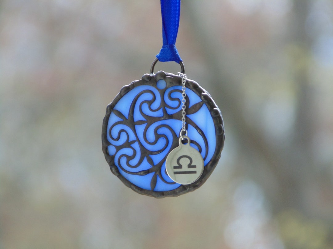 Libra Zodiac Birthday Gift Stained Glass Suncatcher Christmas - Etsy