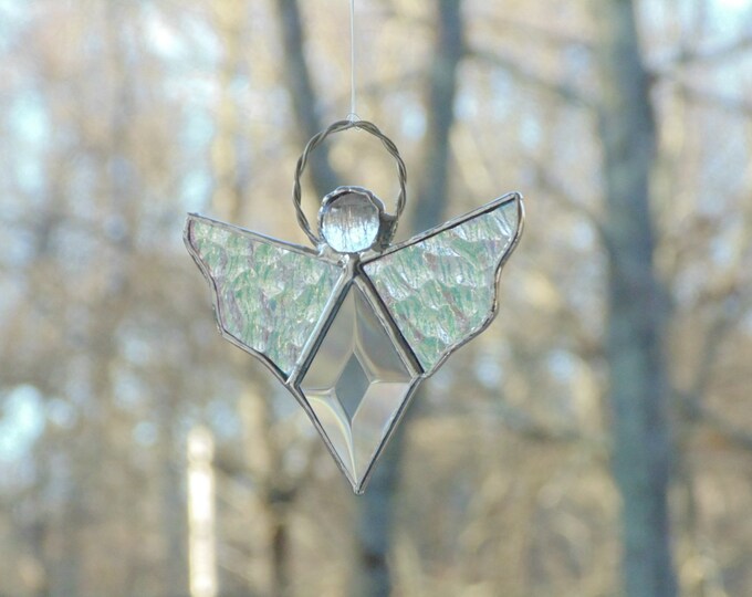 Guardian Angel Stained Glass Suncatcher Window Decoration | Etsy