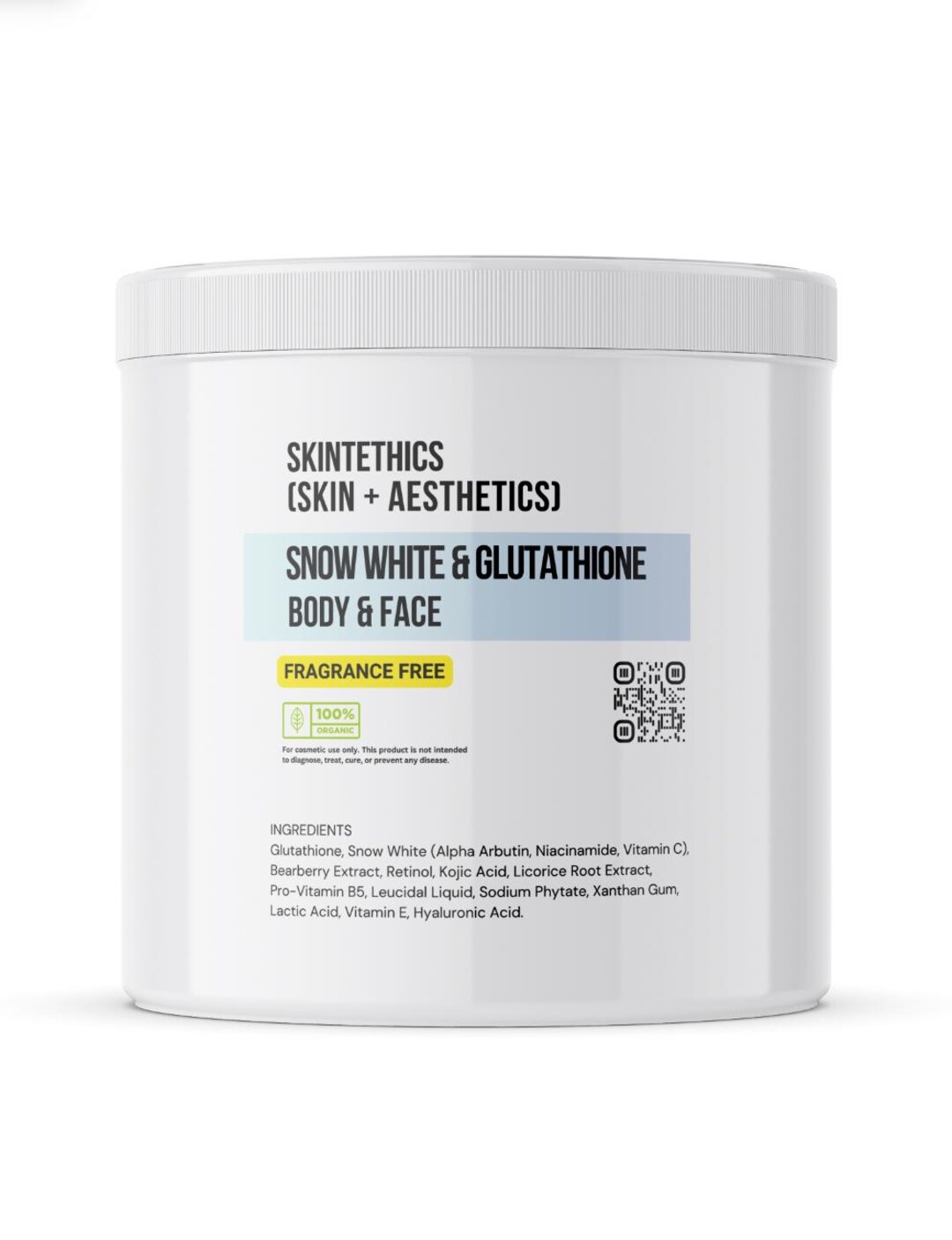 Snow White & Glutathione Body and Face Cream - Etsy
