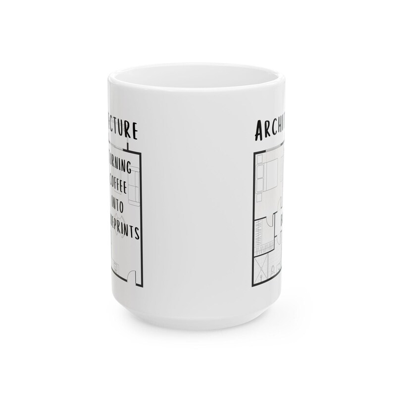 Architecture Mug, Funny Architect Coffee Cup, Blueprint Design, Gift ...