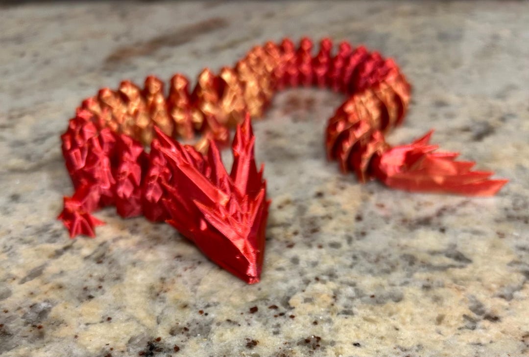 15 Inch 3D Printed Crystal Dragon - Etsy