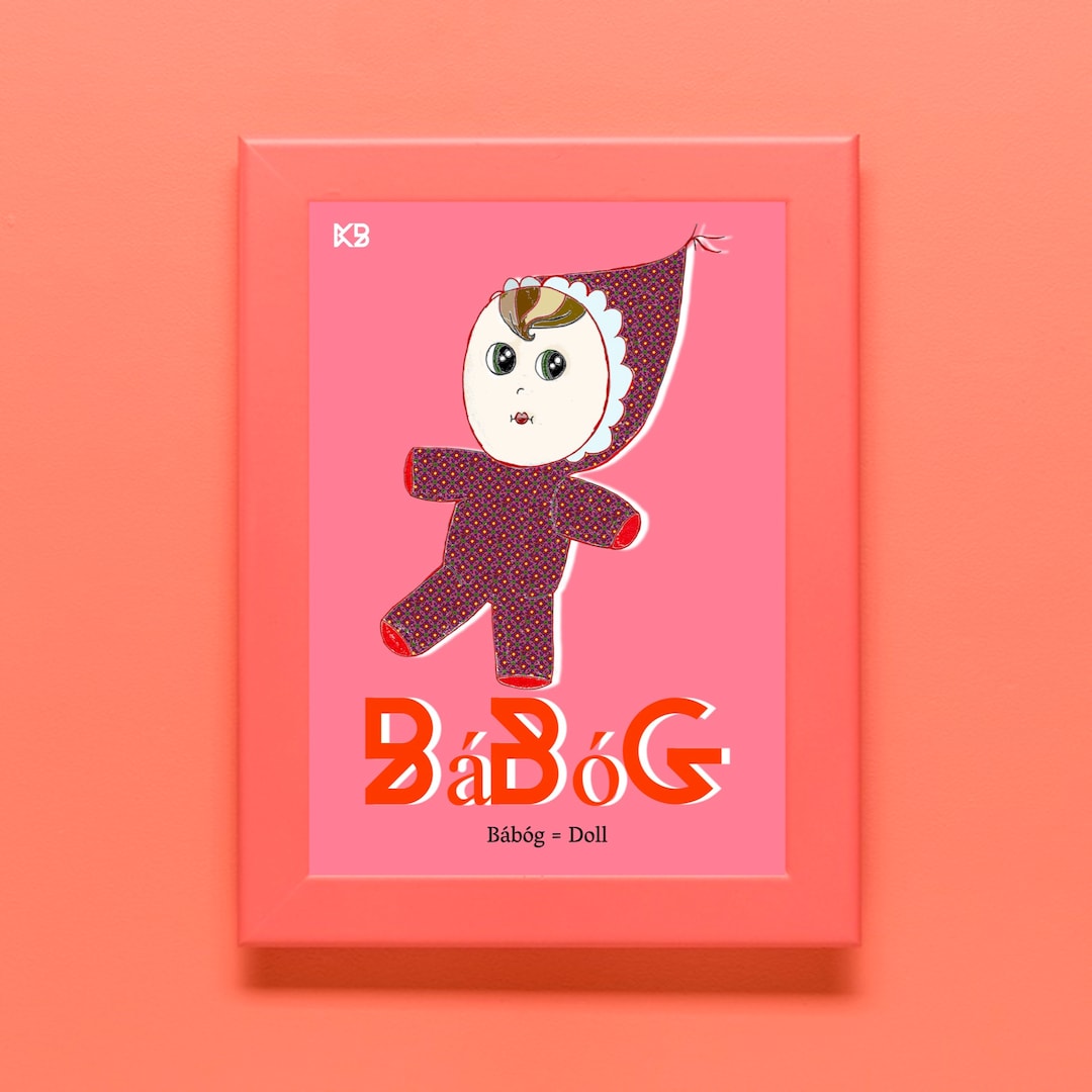 Bábóg Original Print A4 ~ "beautiful Words... as Gaeilge!" INSTANT ...