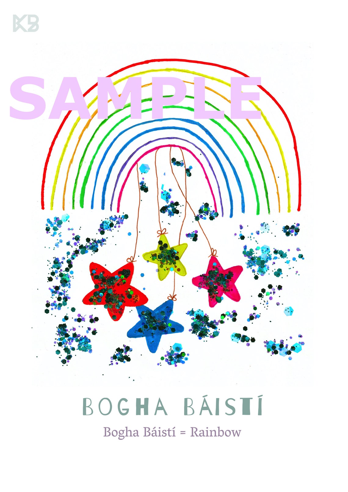 Bogha Báistí Original Print A4 ~ "beautiful Words... as Gaeilge ...