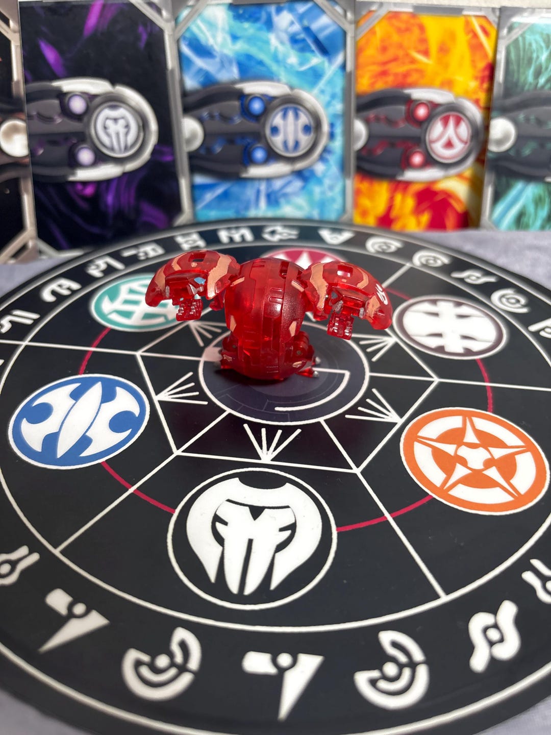 Bakugan Battle Brawlers- Pyrus Translucent Dual Hydranoid - Etsy