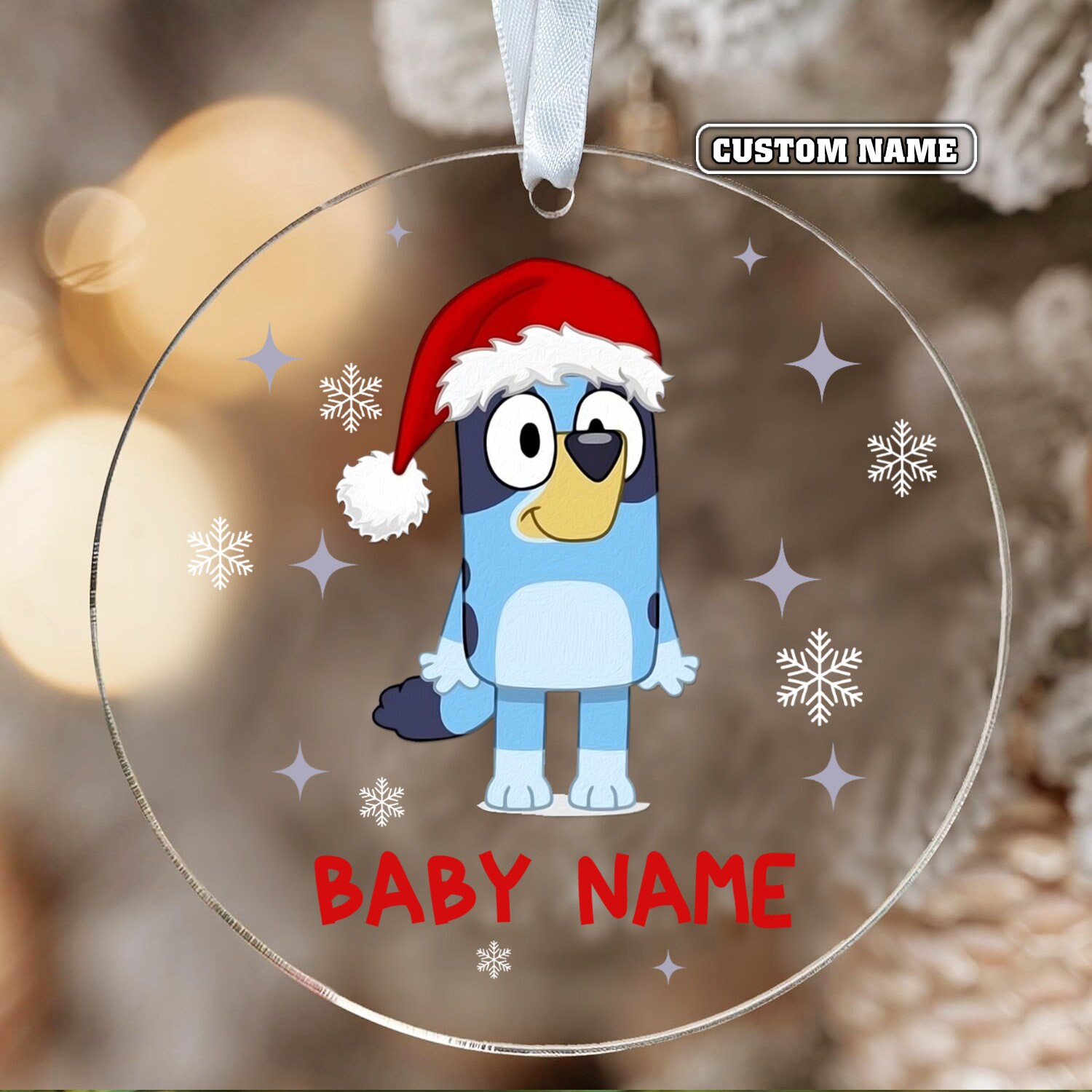 Bluey Ornaments, Personalized Bluey Ornament, Custom Christmas ...