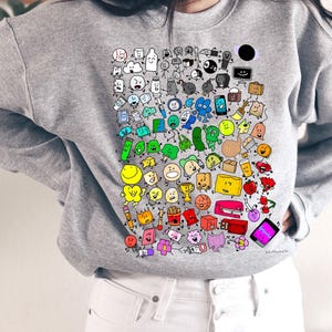 Bfdi Inanimate Insanity All Characters Comfort Colors Shirt, Inanimate ...