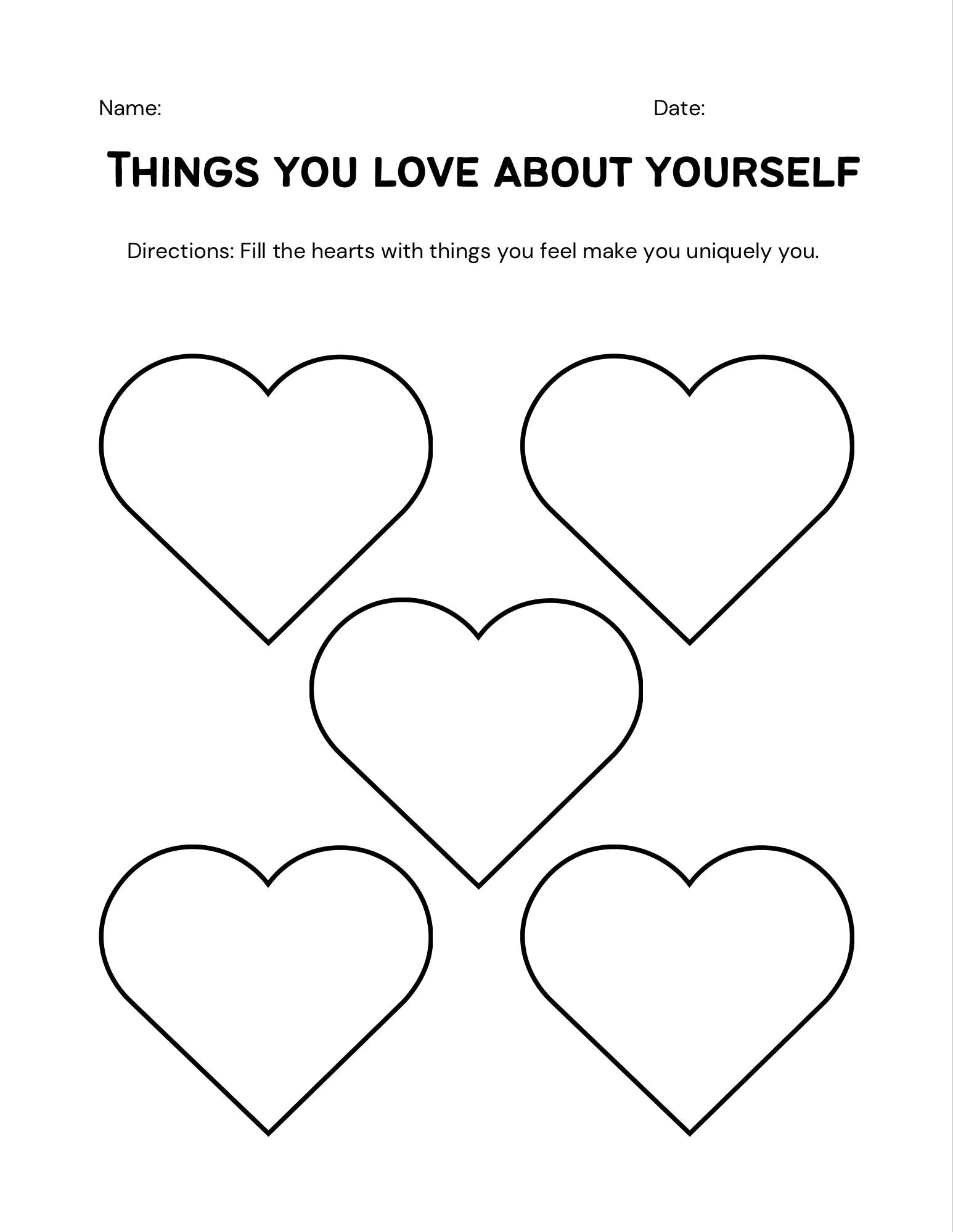 Self Love Coloring Page - Etsy