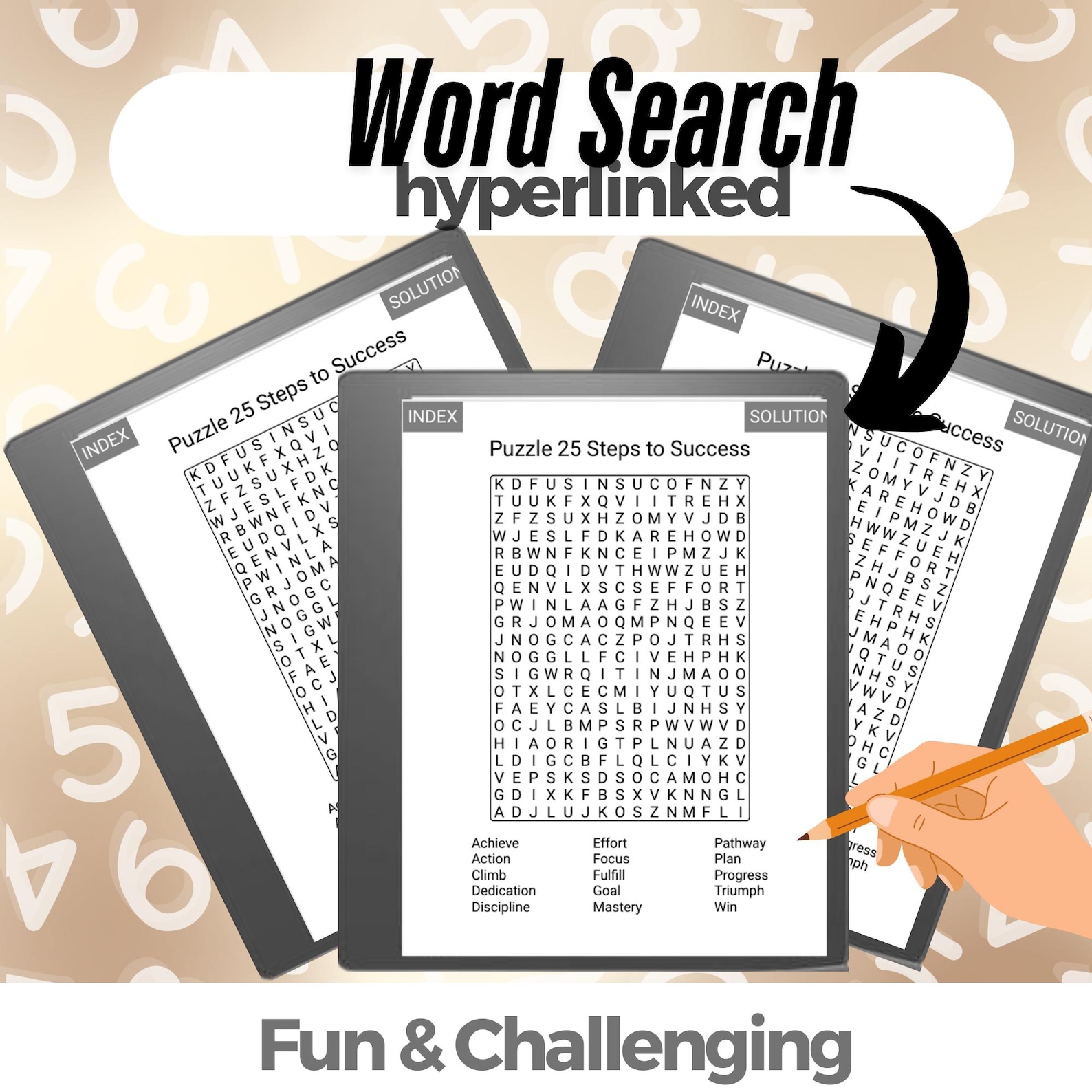 Kindle Scribe Word Search Puzzle Book: 100 Themed Puzzles (digital ...