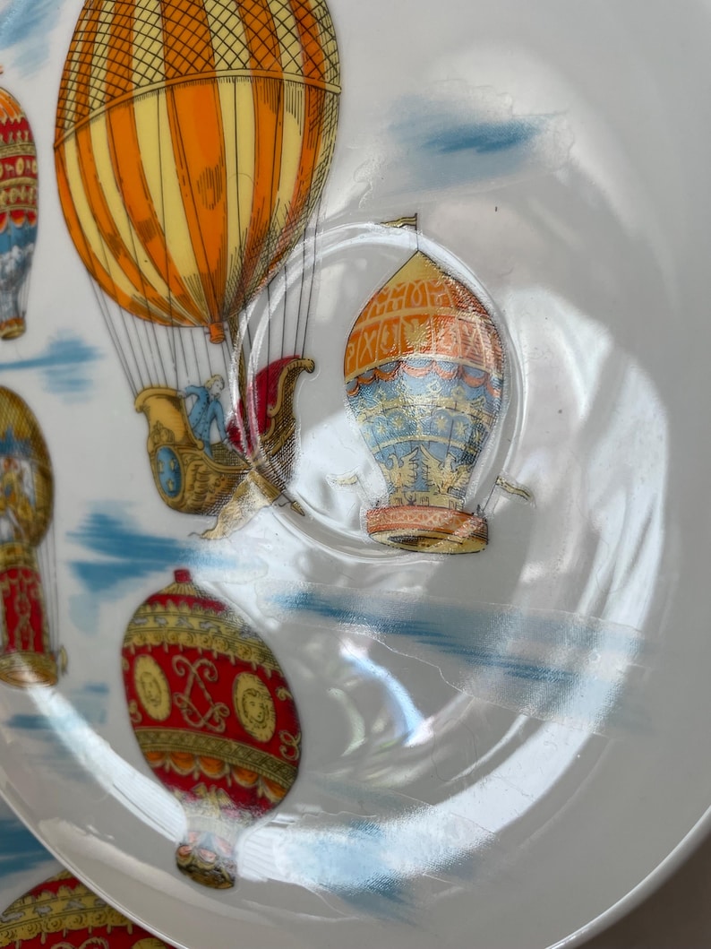 Hot Air Balloon Plate, Set of 2, 8.5” Japan - Etsy